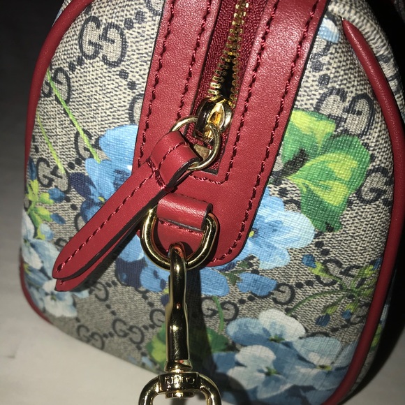 Gucci | Bags | Gucci Gg Monogram Blue Bloom Boston Bag | Poshmark